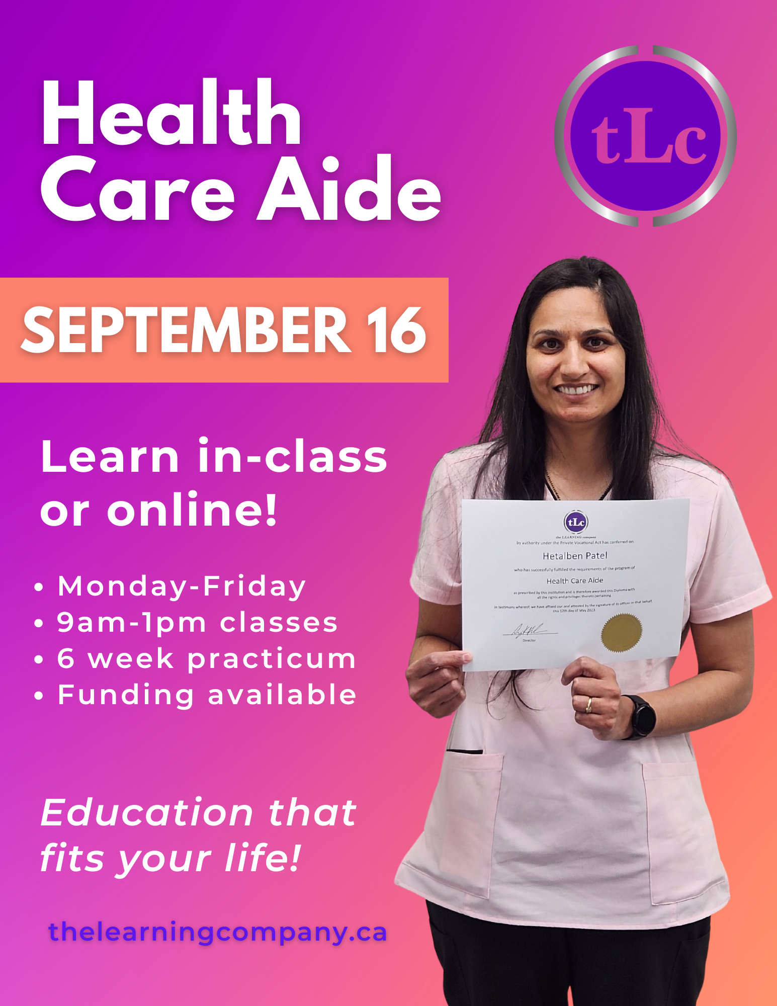 Health Care Aide (HCA)- The Learning Company in Manitoba